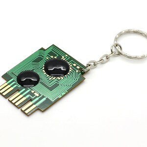 Playstation PS1 Memory Card Circuit Board Keyring Upcycled Choice of ...