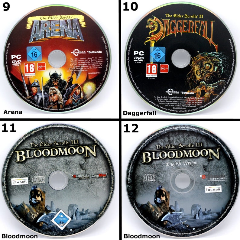 The Elder Scrolls Upcycled DVD Disc Clock Video Game Gift Idea - Etsy