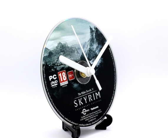 The Elder Scrolls Upcycled DVD Disc Clock Video Game Gift Idea - Etsy