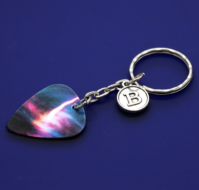 Universe Space Planets Stars Theme Guitar Pick Keyring - Etsy