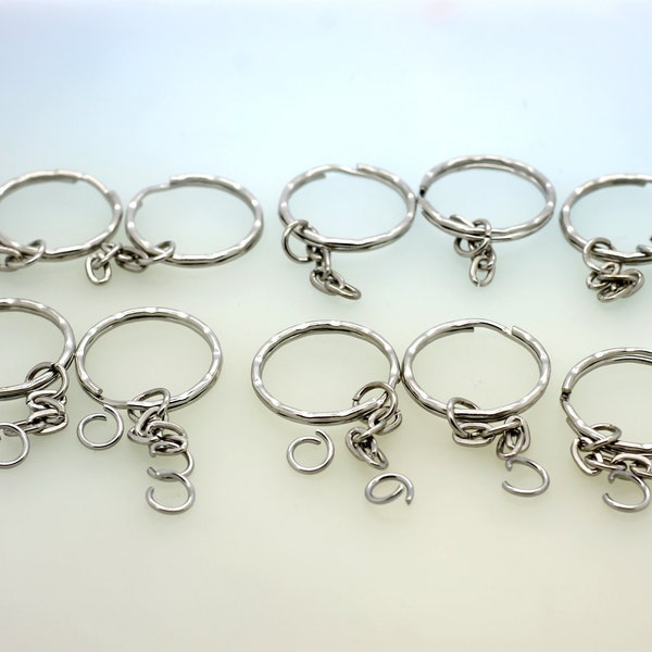 Plain Keyrings - Etsy UK