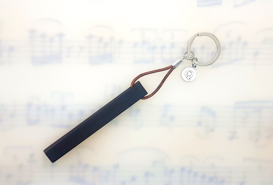 Antique Real Ebony Wood Piano Key Keyring Upcycled Personalised - Etsy