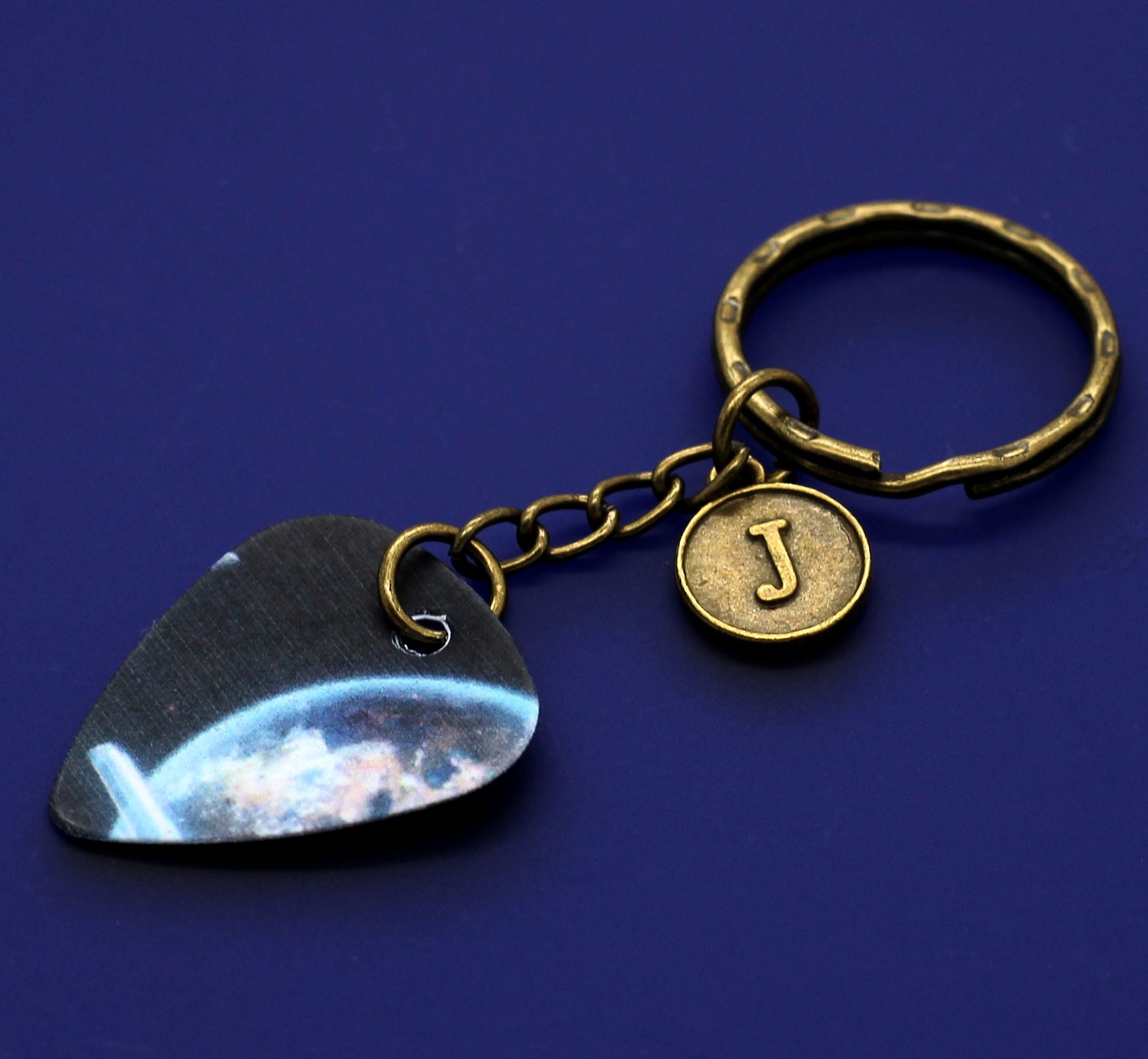 Universe Space Planets Stars Theme Guitar Pick Keyring | Etsy