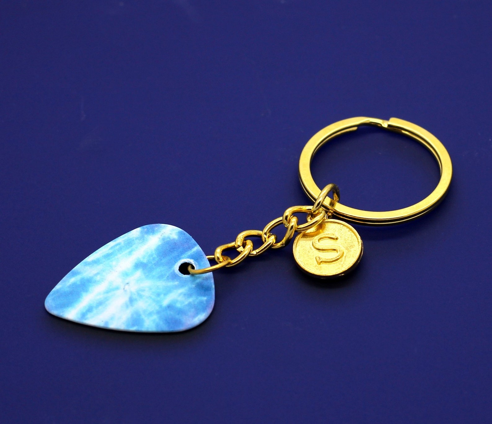 Universe Space Planets Stars Theme Guitar Pick Keyring - Etsy