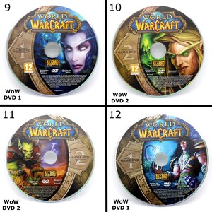 World of Warcraft PC Upcycled DVD Disc Clock Video Game Gift Idea ...