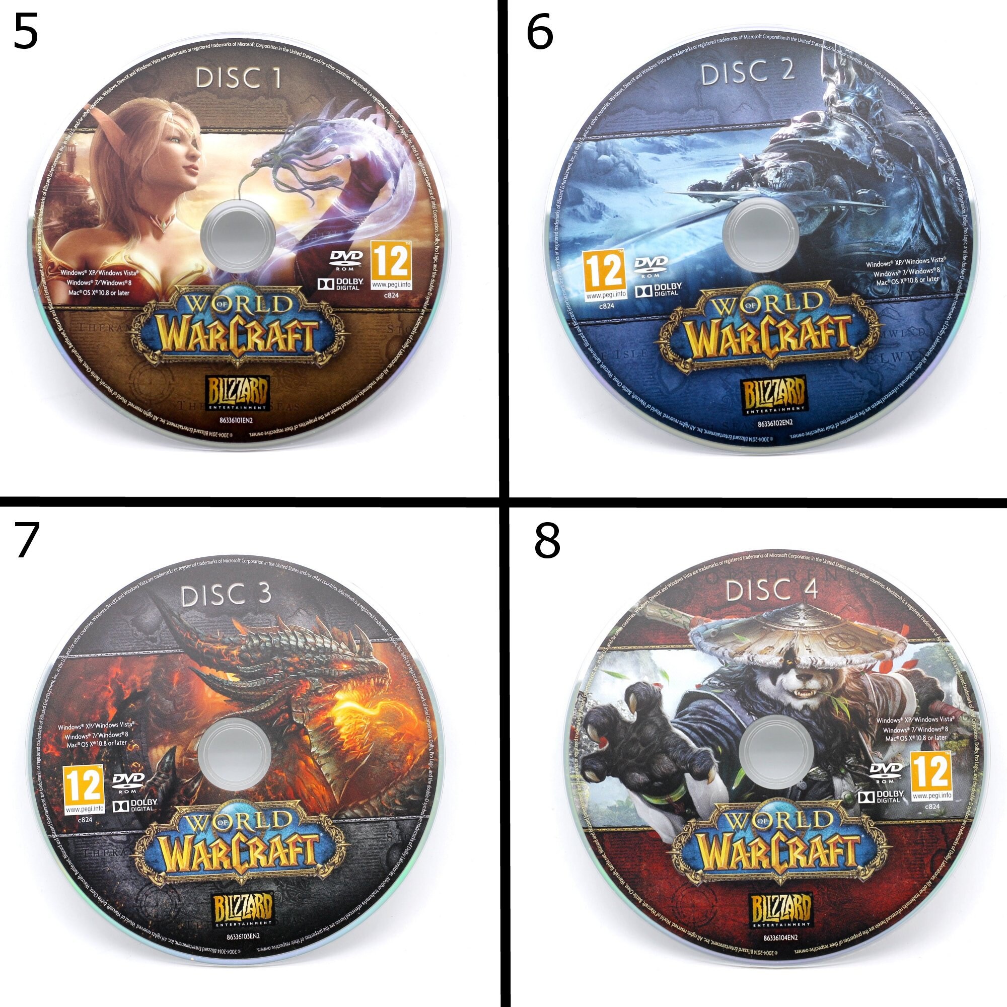 World of Warcraft PC Upcycled DVD Disc Clock Video Game Gift | Etsy