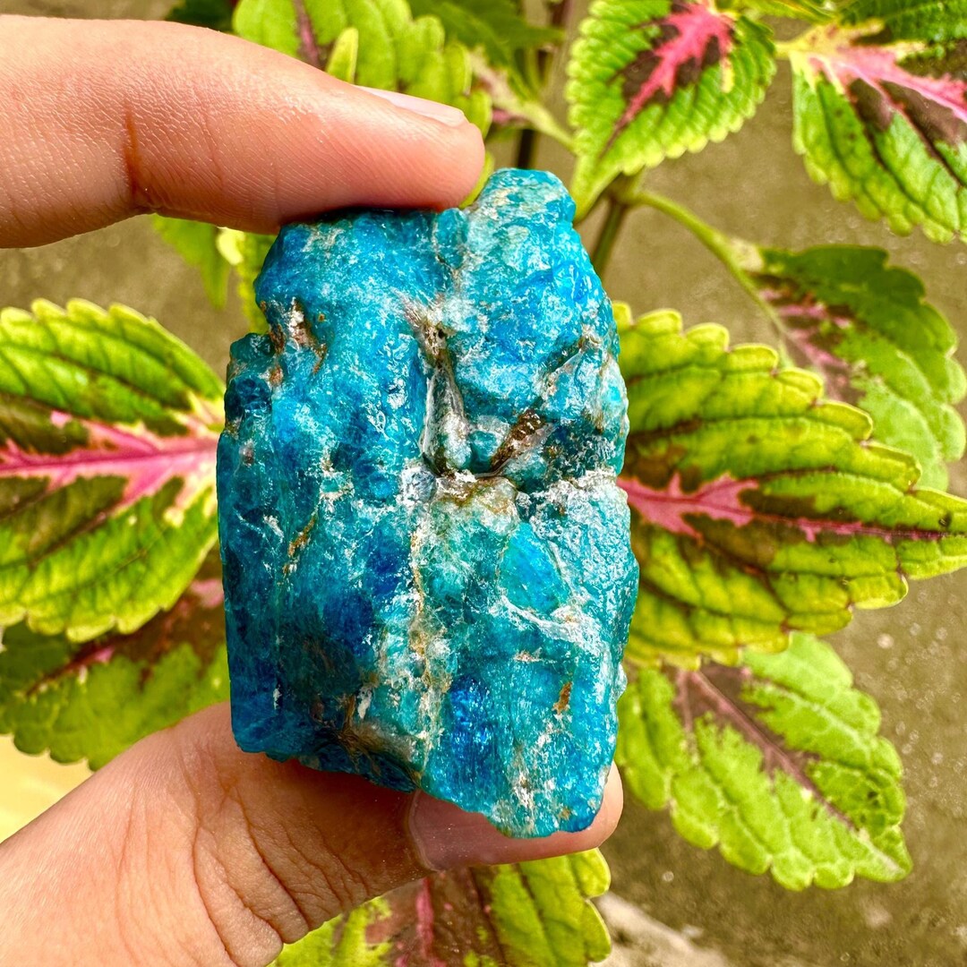 Raw Blue Apatite Crystal, Chakra Healing Stone, 311 CT - Etsy
