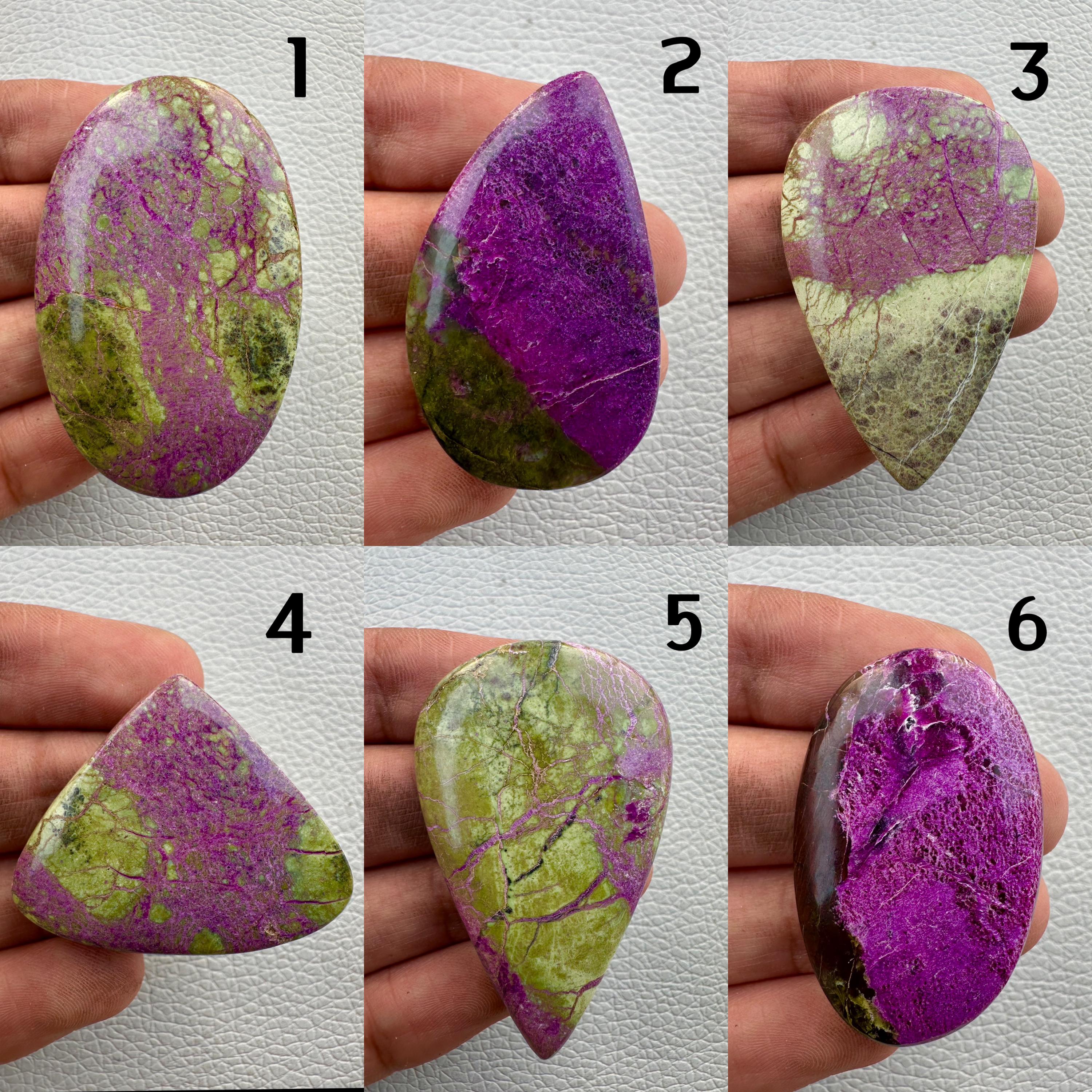 Natural Purple Stichtite Cabochon, Healing Crystal Gemstone, Pendant ...