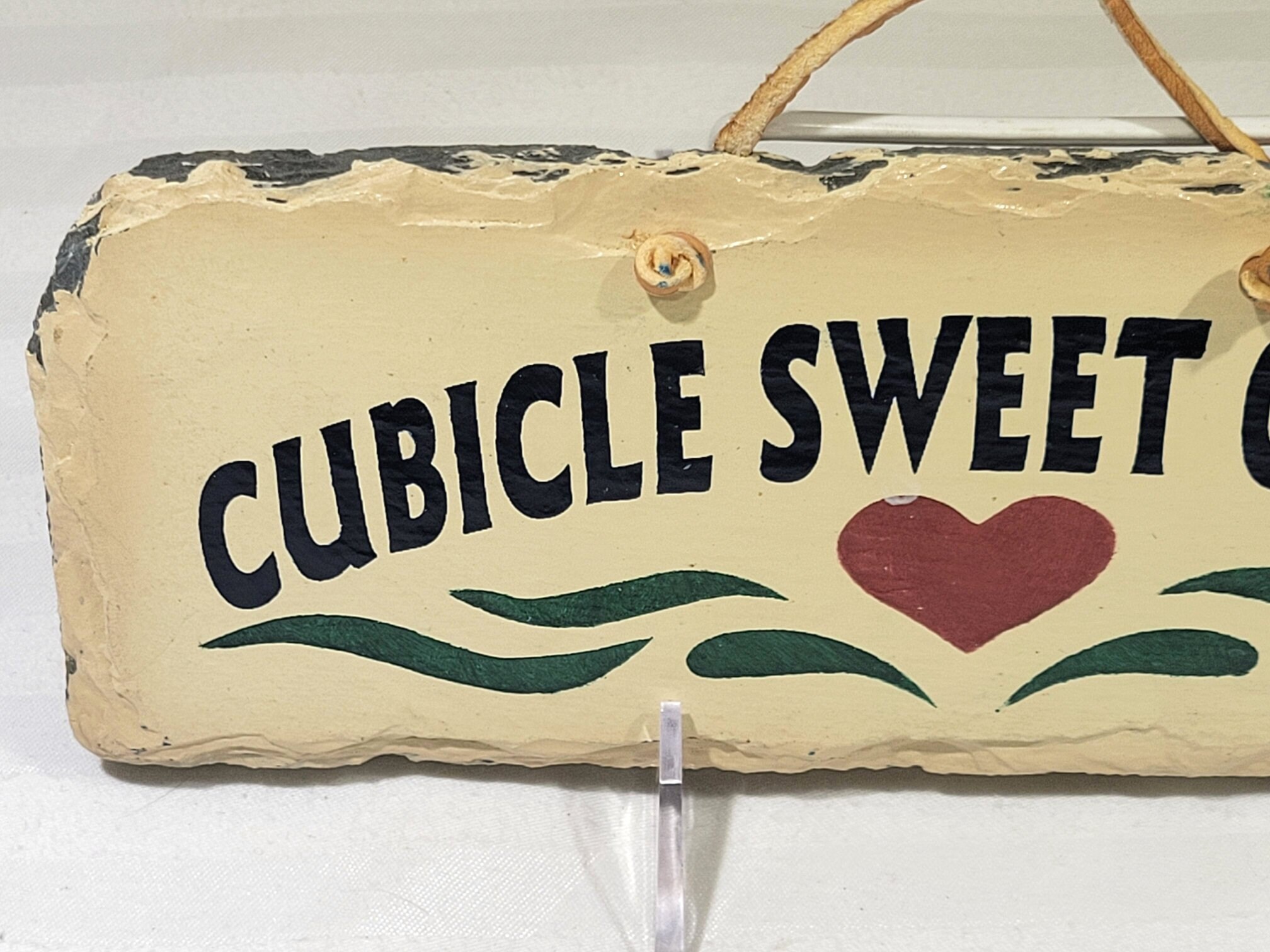 1997 Cubicle Sweet Cubicle Sign Slate Plaque Roofing Tile - Etsy