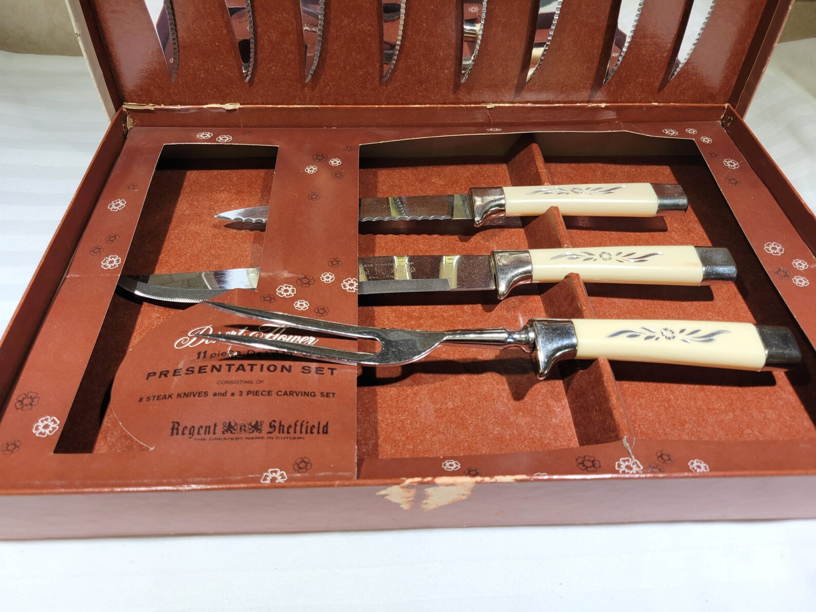 Desert Flower Knife Set 11 Pcs Regent Sheffield Deluxe - Etsy