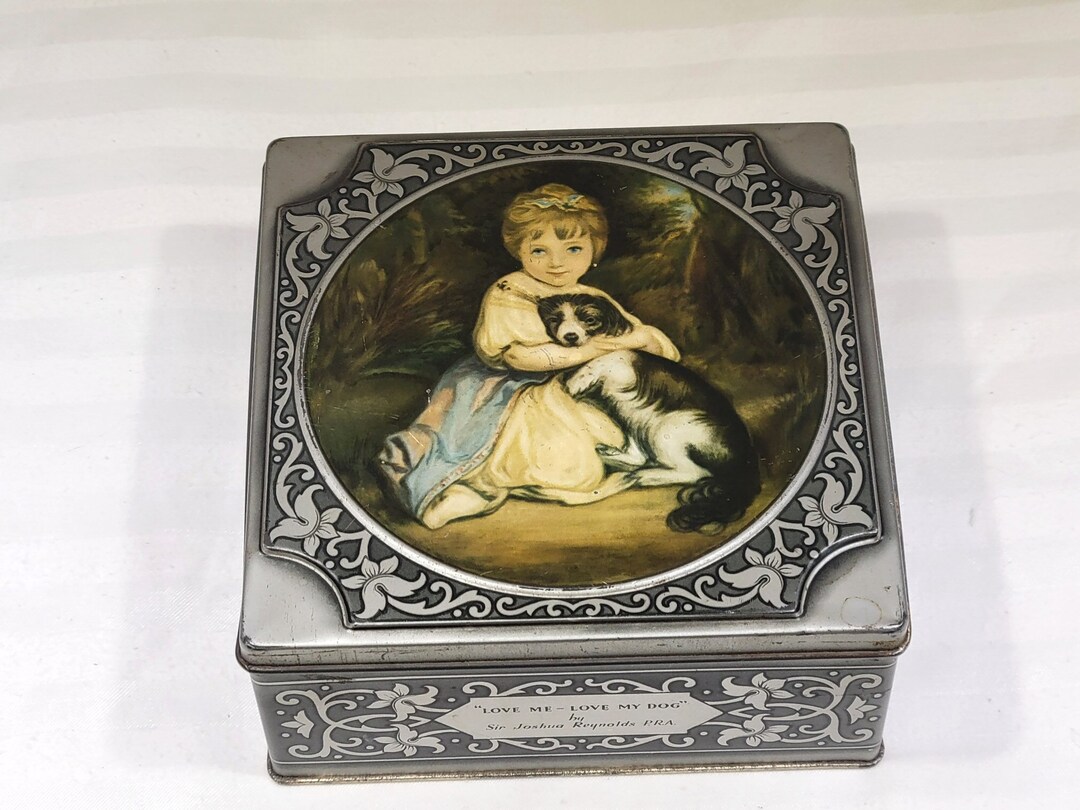Vintage Thorne's Toffee Tin, Love Me - Love My Dog, Very Clean ...