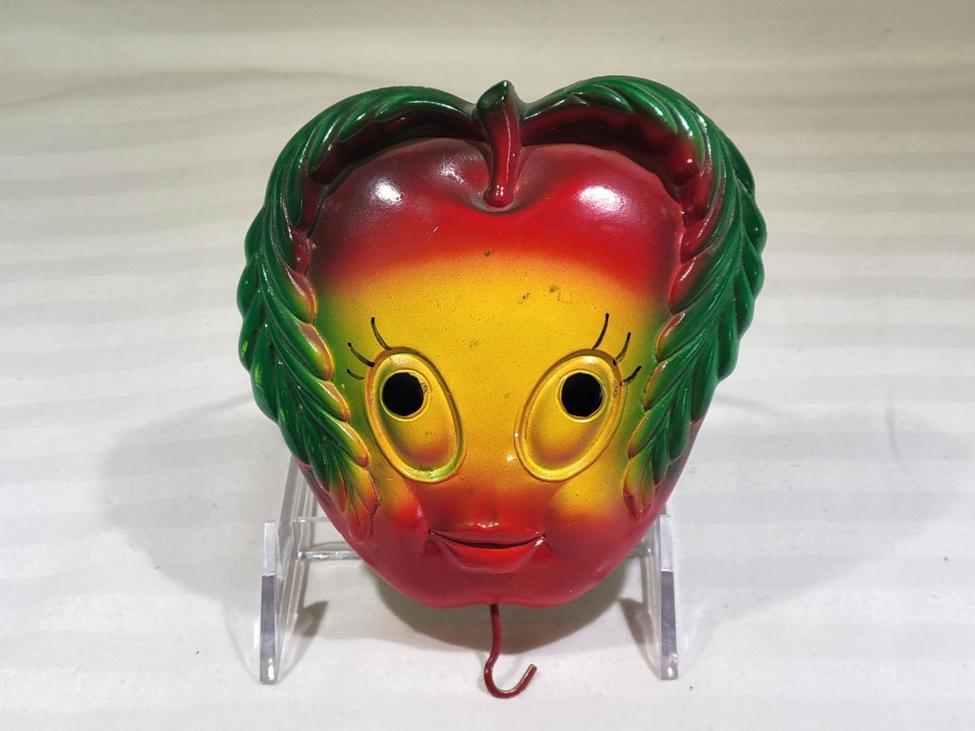 Miller Studio Anthropomorphic Apple Wall Decor Hanger Funny Fruits ...