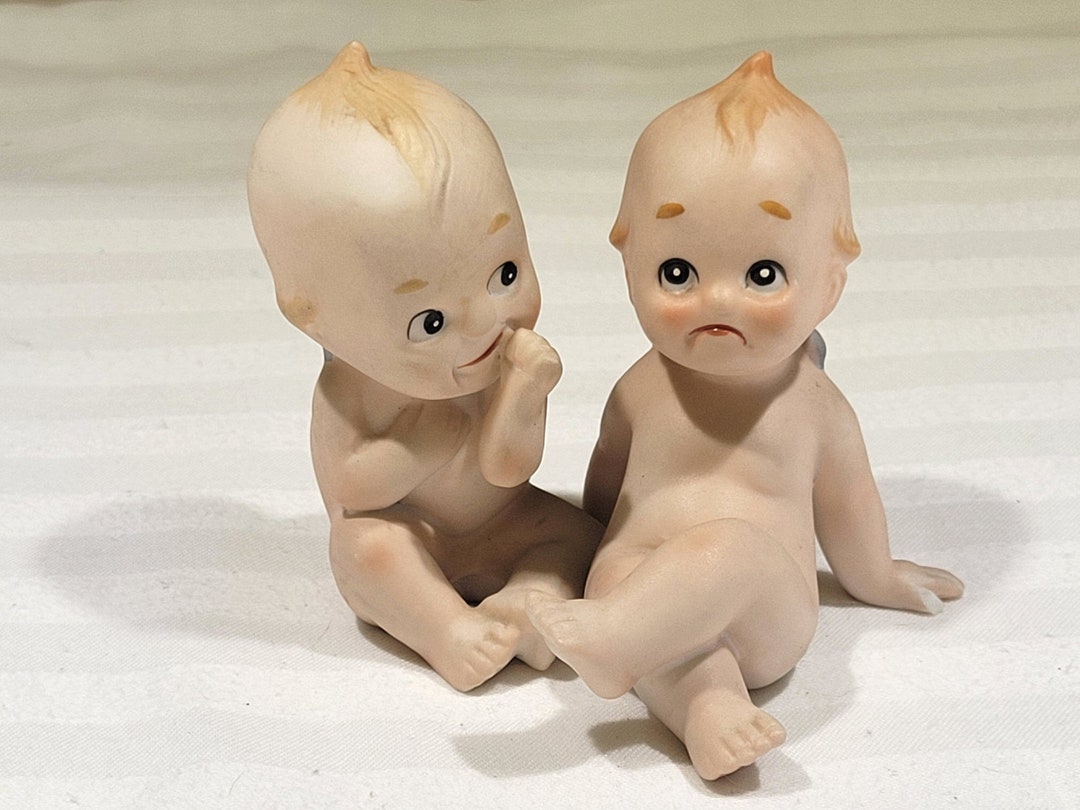 Vintage Adorable Lefton Kewpies, Set of 2, Bisque, KW913, Collectibles ...