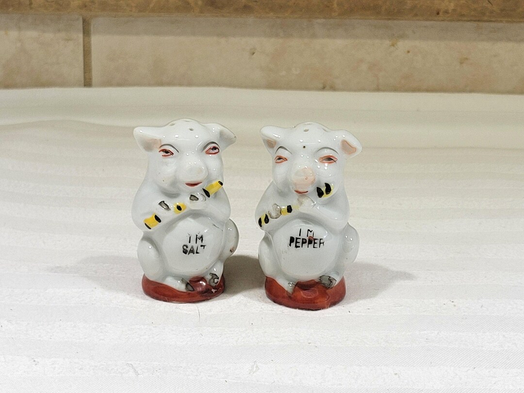 S&P Shakers Mini Pigs 50s - Salt and Pepper, I'm Salt I'm Pepper - 2.5 ...