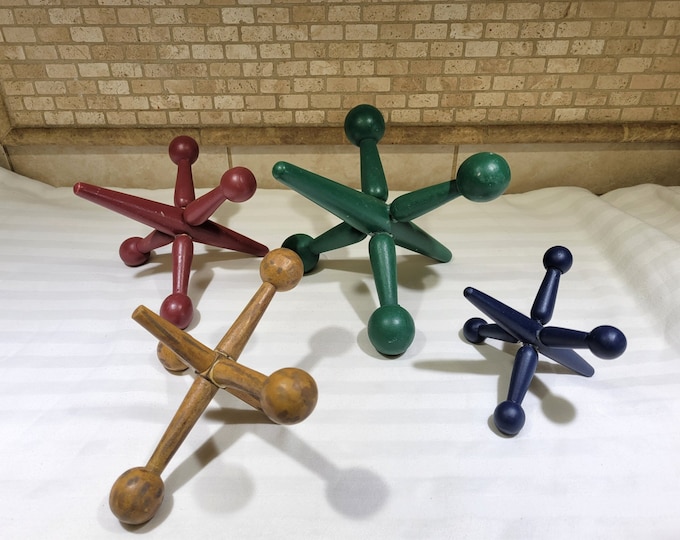 Large Wooden Jacks Oversize Game Pieces Jumbo Jax - Etsy
