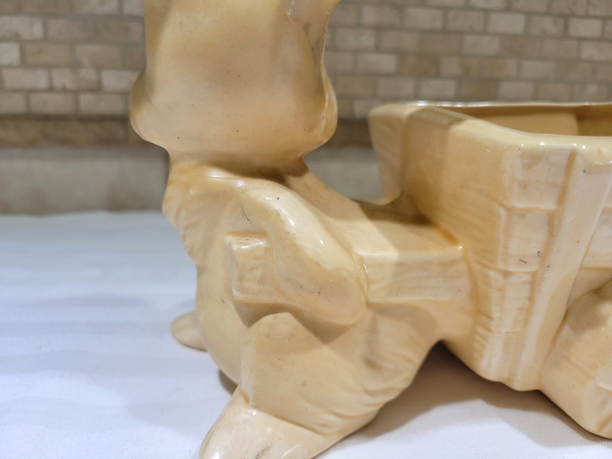 Bunny Planter Ceramic Bunny 80's Adorable Yellow Candy | Etsy