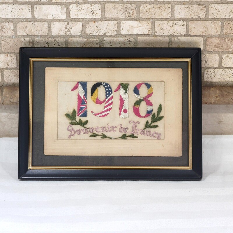 Embroidered Postcard - Etsy