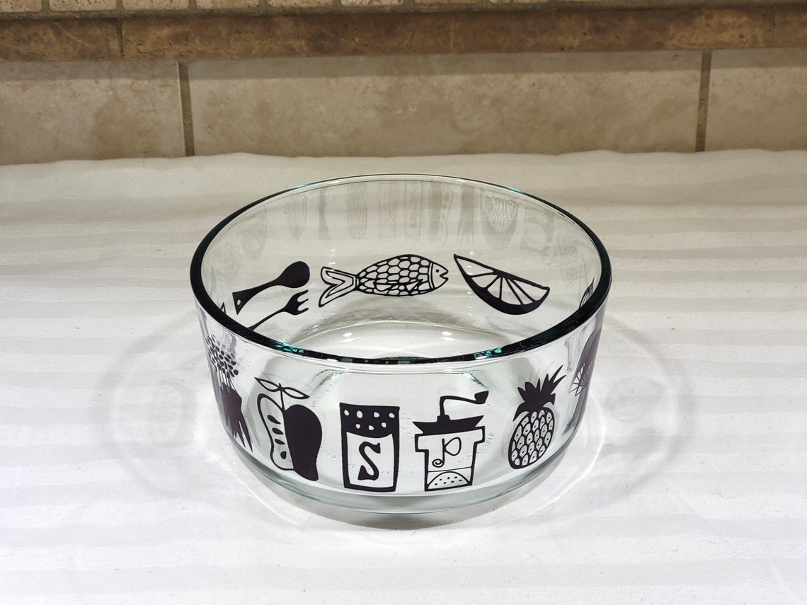 Pyrex Bowl Purple Food Kitchen Design 1 Qt./4 Cups Mod - Etsy