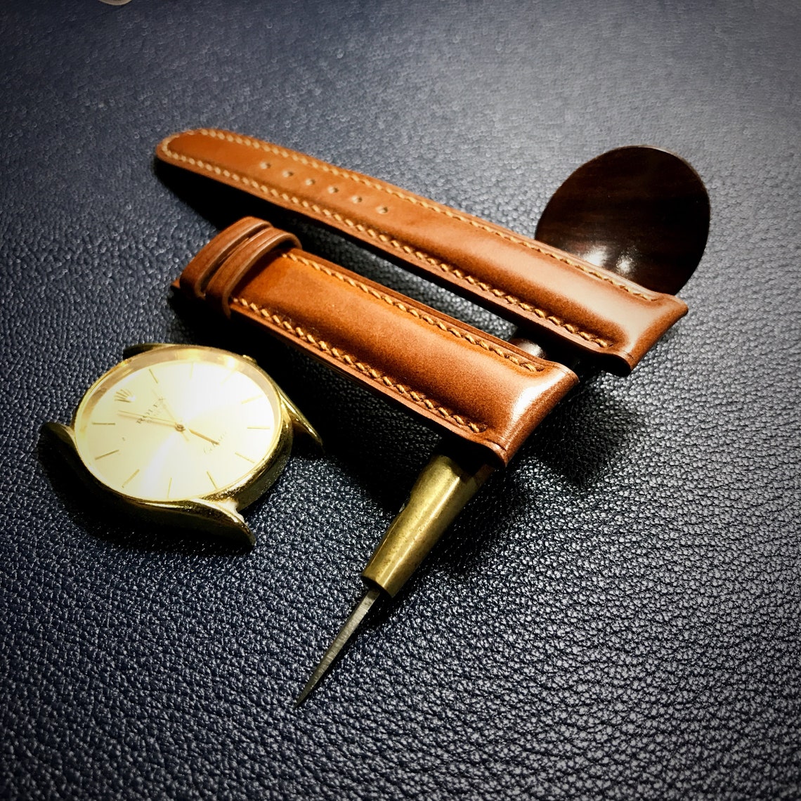 Handmade Shell Cordovan Watch Strap Leather Shell Cordovan - Etsy