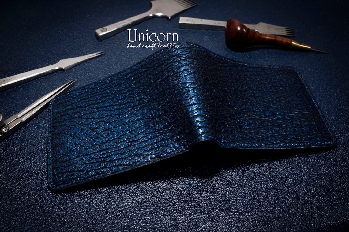 Genuine Shark Wallet Men's Leather Wallet. Personalized - Etsy