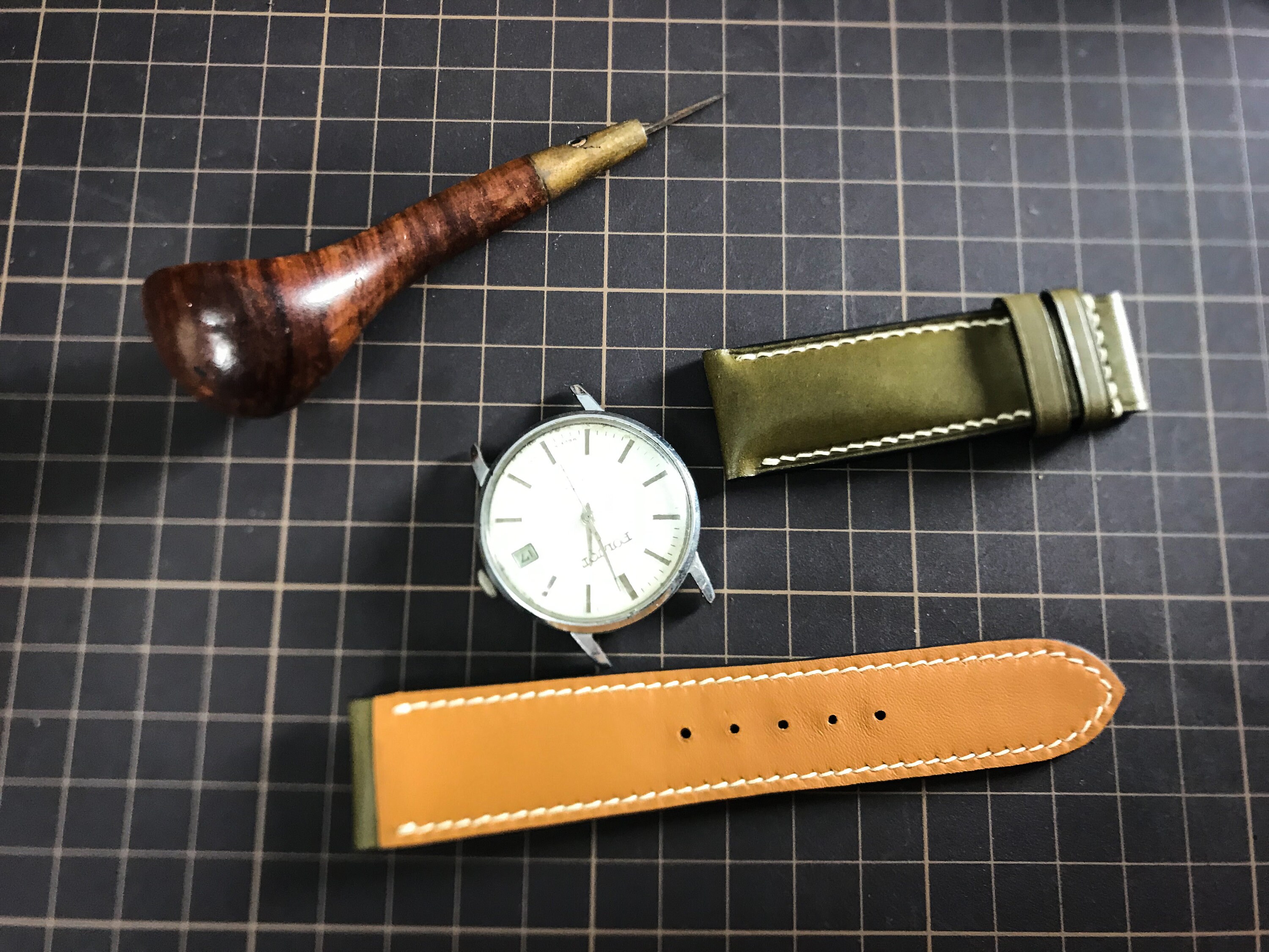 Handmade Shell Cordovan Watch Strap Leather, Shell Cordovan Watch Band ...