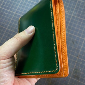 Shell Cordovan Wallet, Men's Leather Wallet., Personalized Leather ...