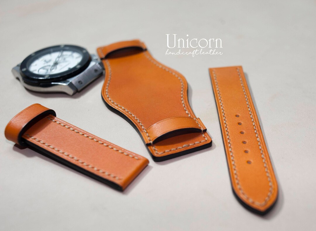 Leather Watch Strap , Cuff Watch Band, Watch Strap, Genuine Leather ...