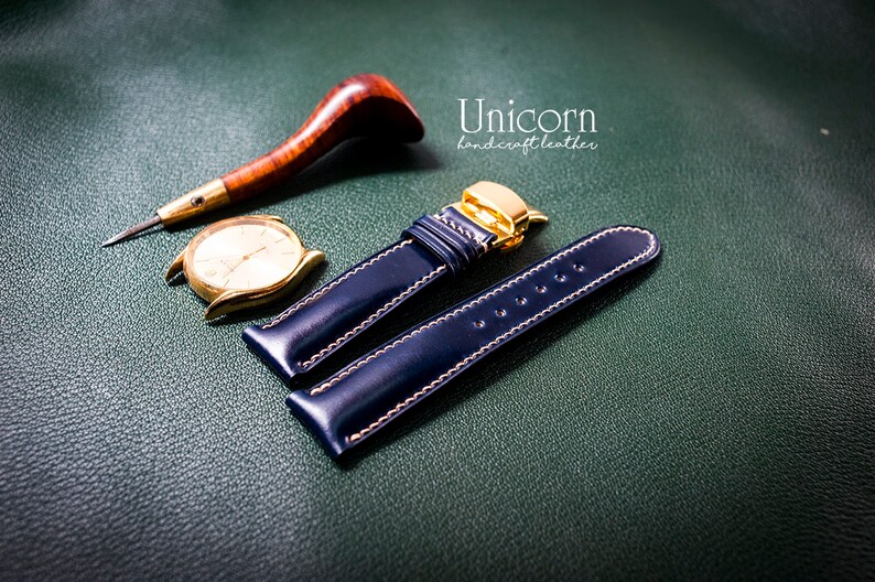 Handmade Shell cordovan watch strap leather Shell cordovan | Etsy