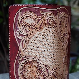 Leather Long Wallet, Sheridan Carving, Carving Leather, Sheridant ...