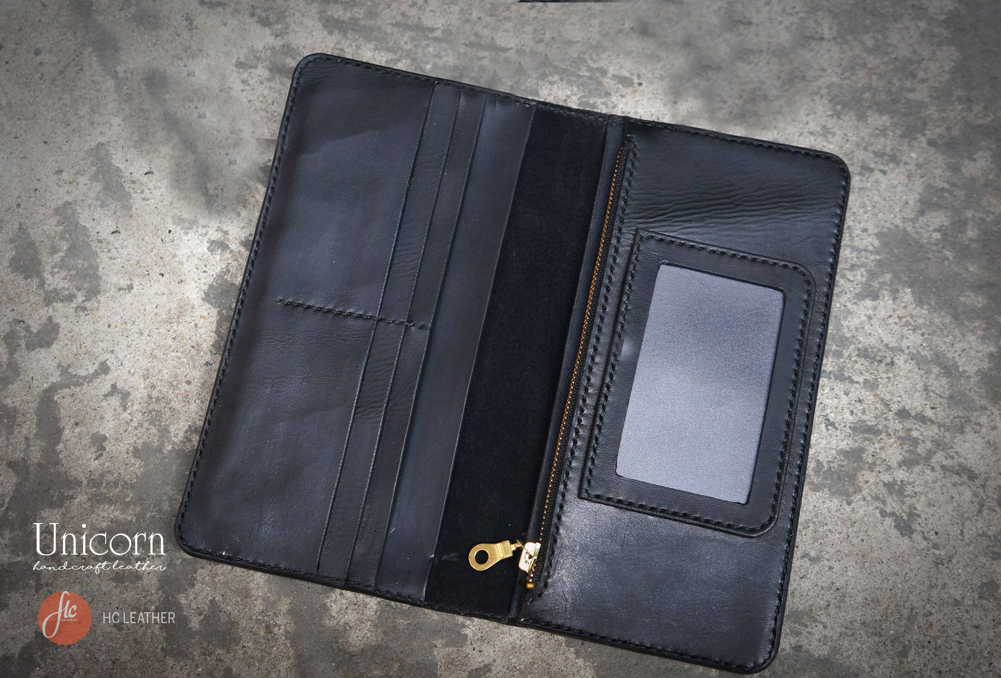 Hand Carved Italian Leather Long Wallet, Sheridan Pattern - Etsy