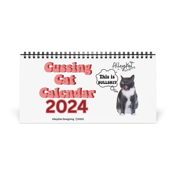 Cussing Cat Calendar - Etsy