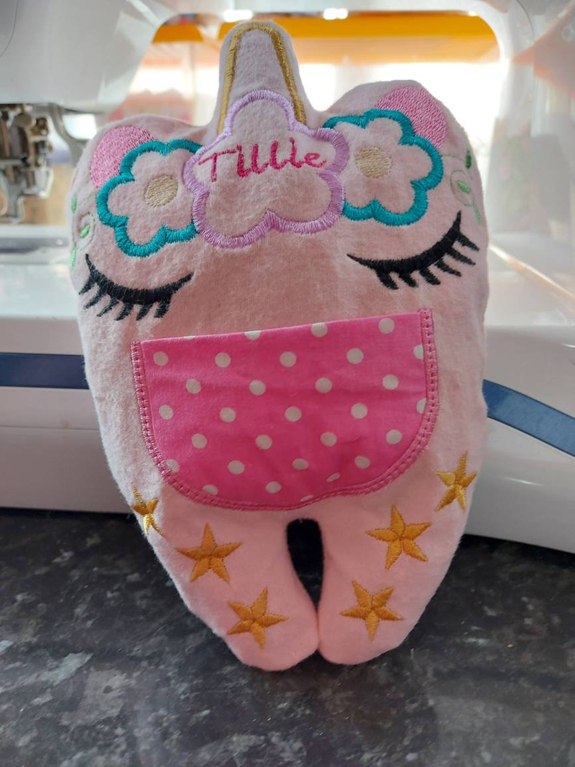 Tooth Fairy Cushion Tooth Fairy Pillow. Unicorn Tooth Fairy - Etsy