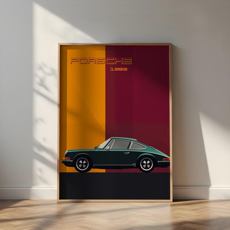 Poster Porsche Bauhaus - Etsy UK