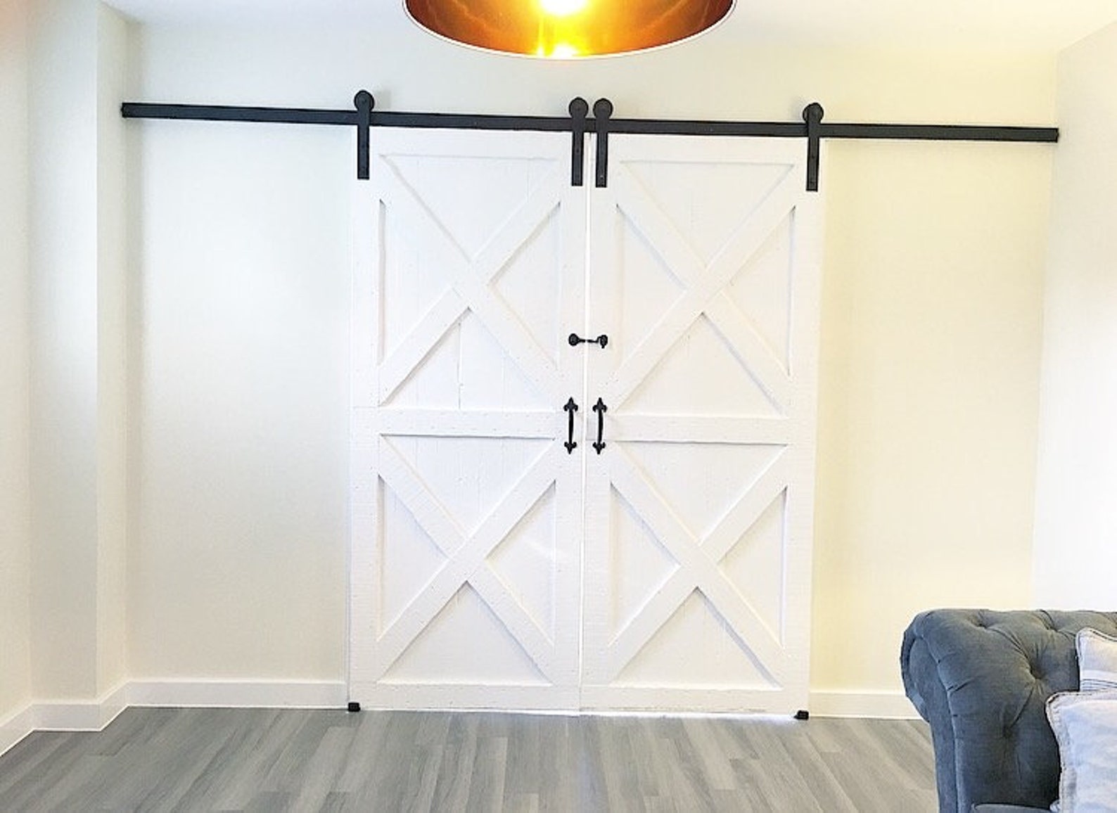 Sliding Barn Door Bi-parting Double System - Etsy UK
