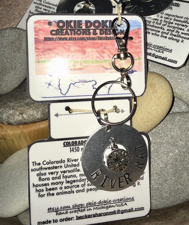 River Rat/colorado River Key Chain - Etsy