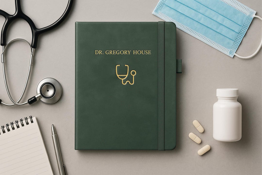 Personalized Medical Notebook: Stethoscope A5 Journal for Doctors ...