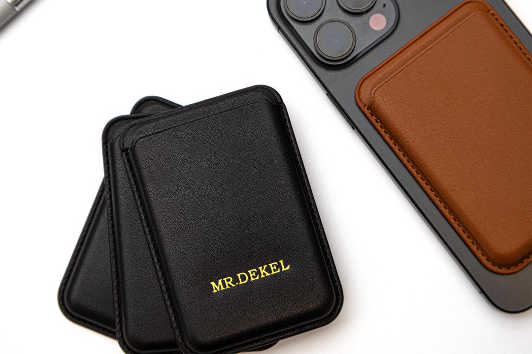 Magsafe Wallet With Custom Engraving – iPhone Magnetic Card Holder ...