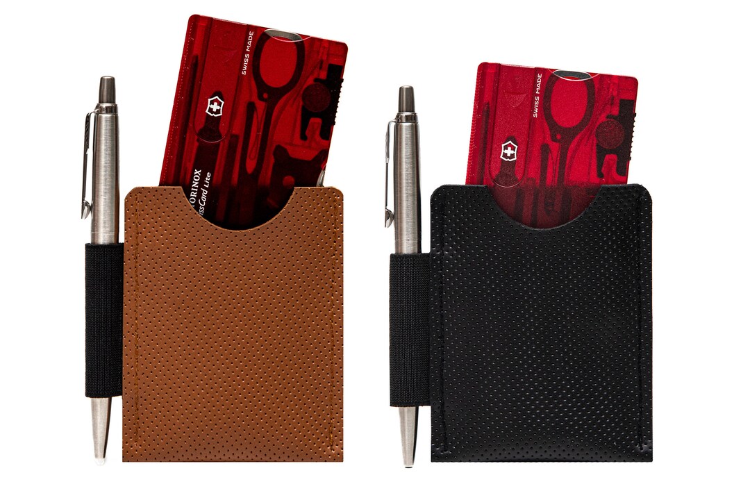 EDC Wallet With Pen Holder Multi-tool Card Sized Pocket - Etsy