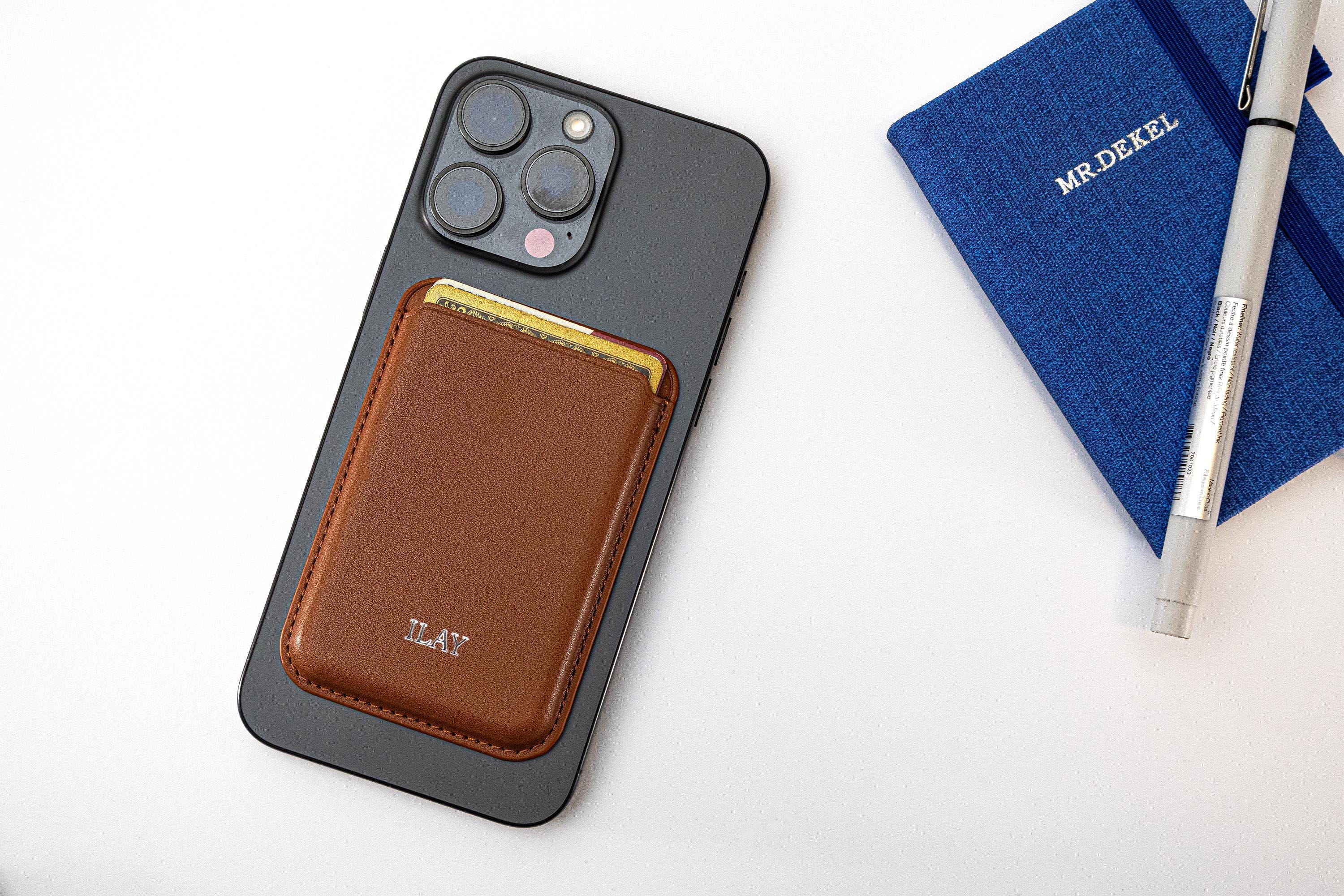 Magsafe Wallet With Custom Text – iPhone Magnetic Card Holder ...