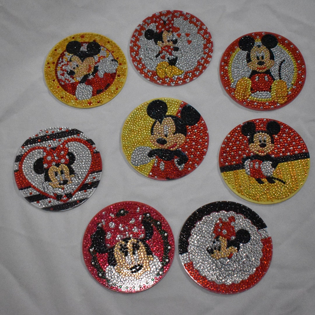 Finished Diamond Art Coasters Set of 8 - Etsy