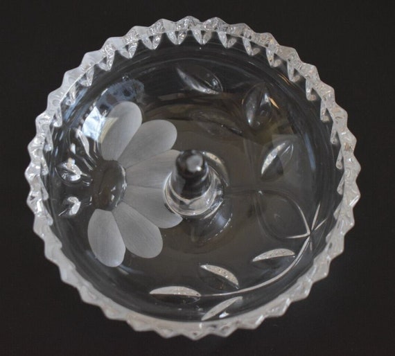 Princess House Lead Crystal Trinket/Ring Container - Gem