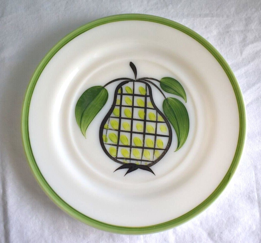 Vintage Hazel Atlas Milk Glass Fruit Plates Set of 2 - Etsy