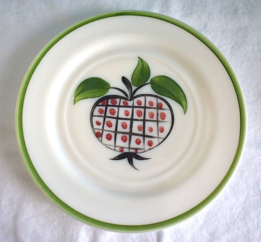 Vintage Hazel Atlas Milk Glass Fruit Plates Set of 2 - Etsy