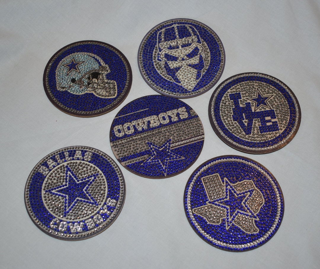 Set of 6 Dallas Cowboys Diamond Art Coasters - Etsy