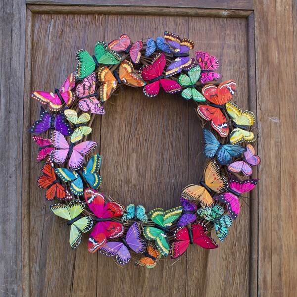 Butterfly Wreath - Etsy