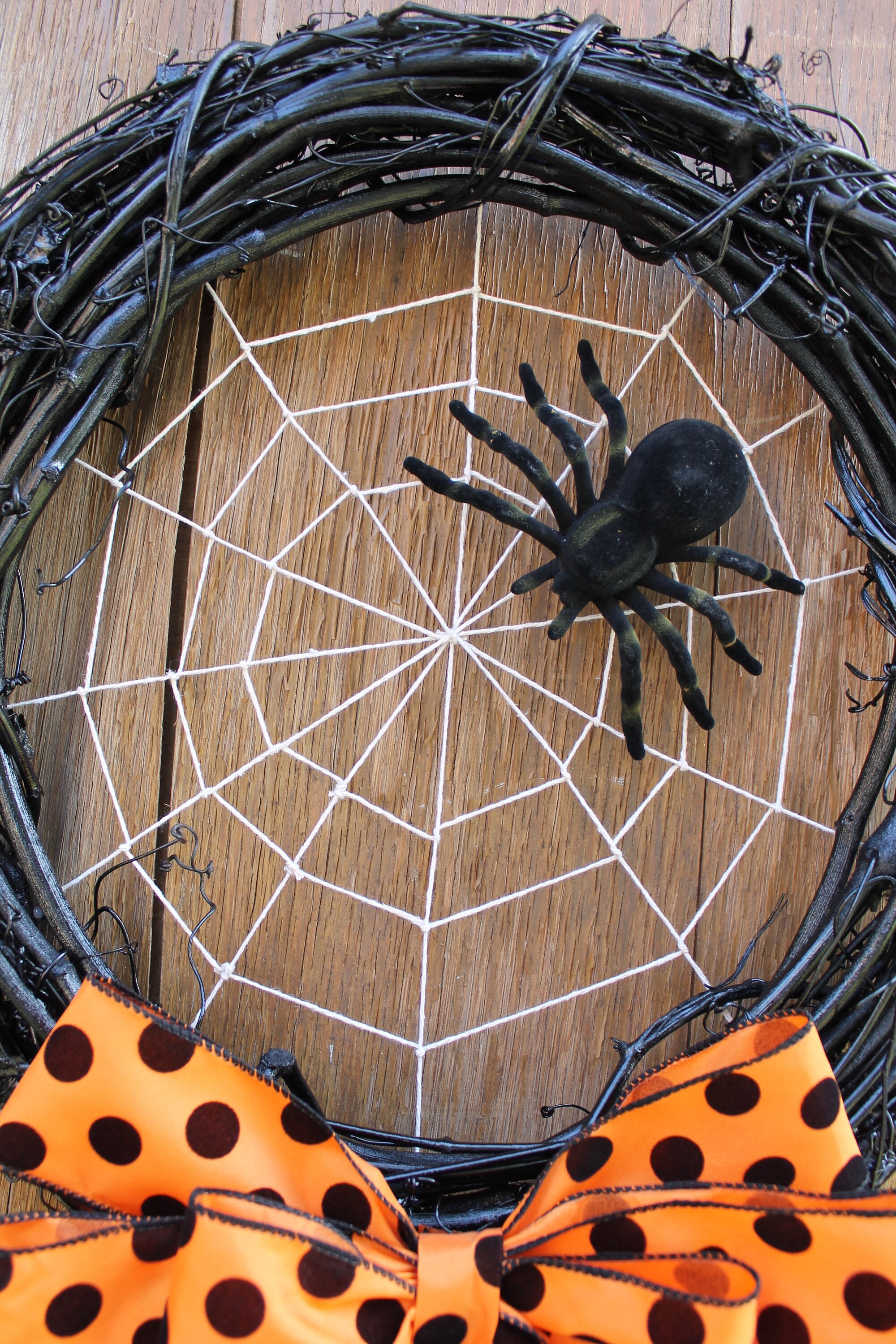 Halloween Wreath Spider Wreath Halloween Decor Spider Web - Etsy
