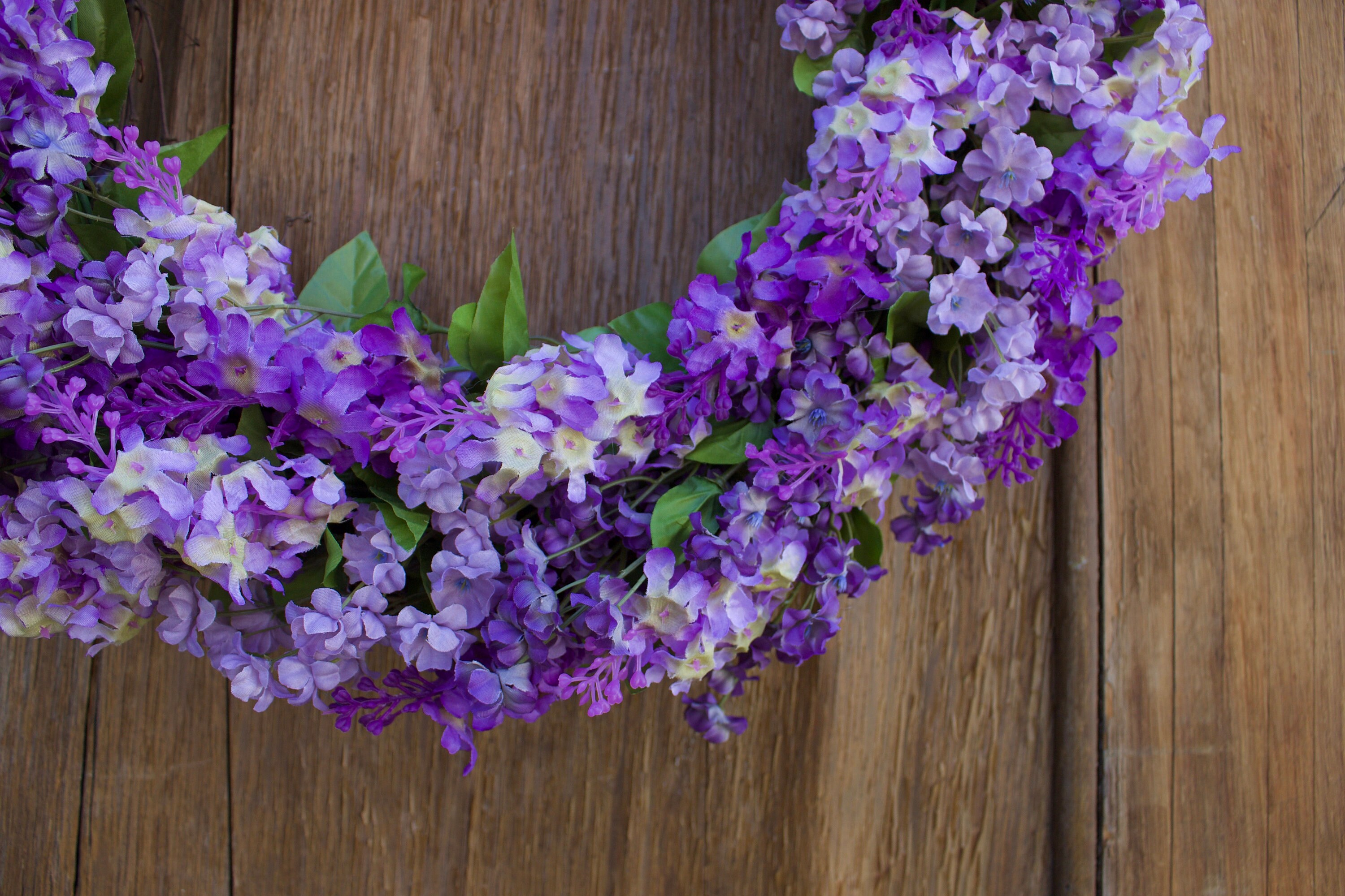 Spring Wreath Lilac Wreath Purple Wreath Floral Wreath | Etsy
