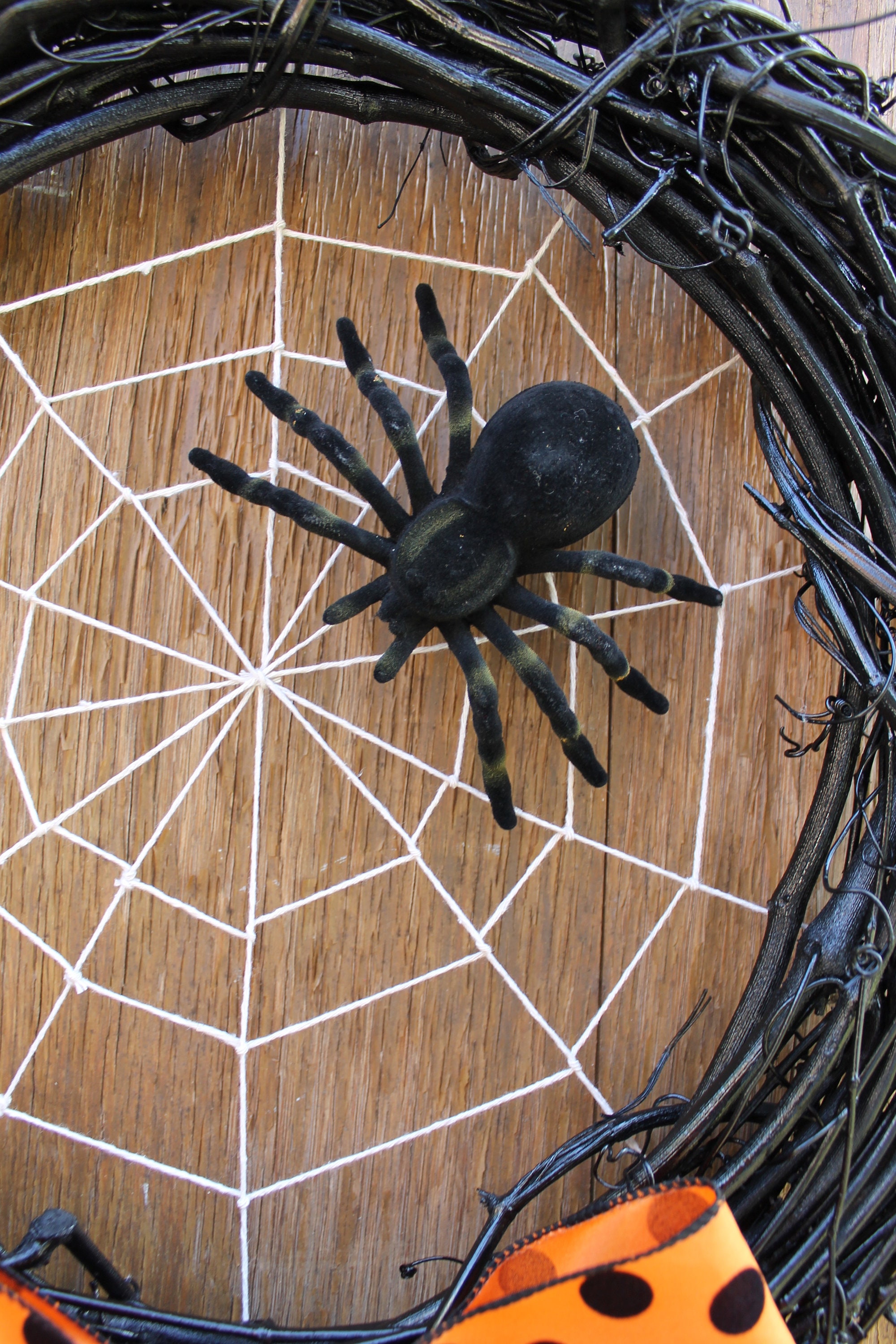 Halloween Wreath Spider Wreath Halloween Decor Spider Web - Etsy