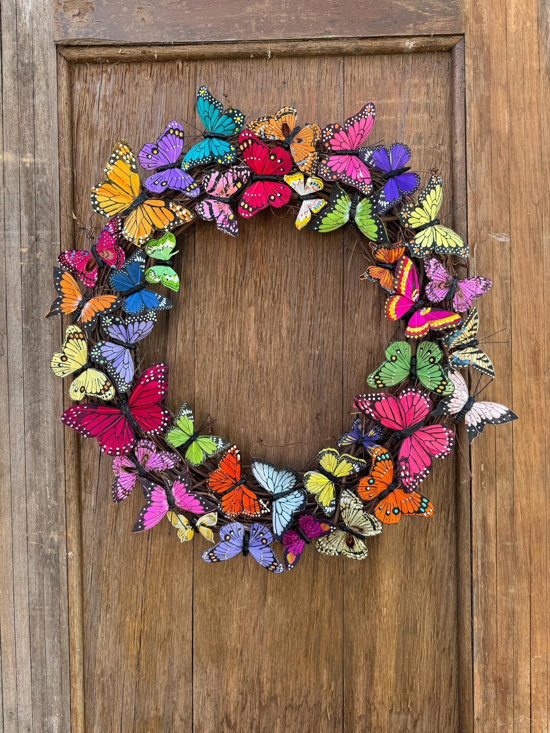 Spring Wreath, Butterfly Wreath, Butterfly, Summer Wreath, Colorful ...