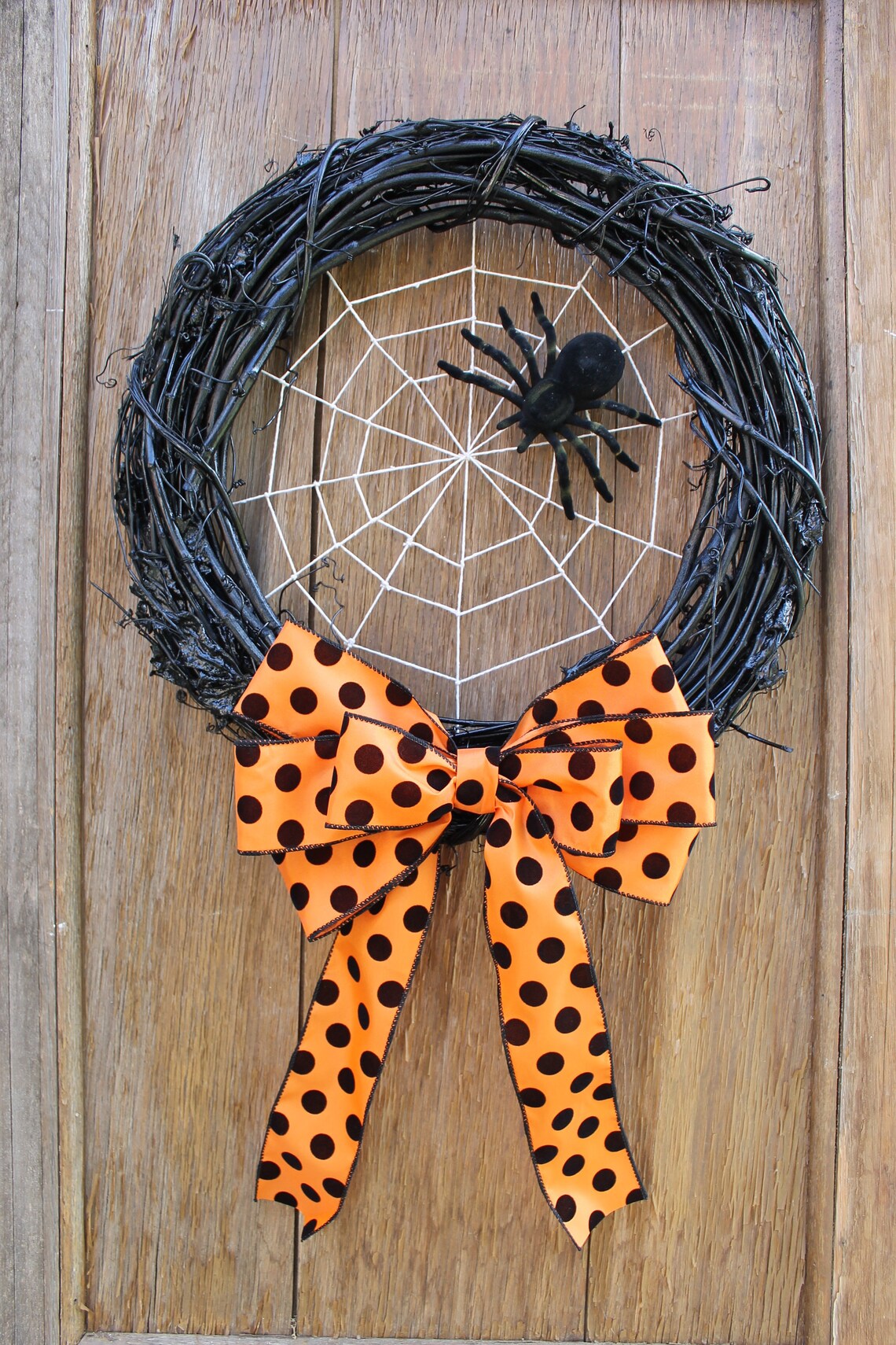 Halloween Wreath Spider Wreath Halloween Decor Spider Web - Etsy